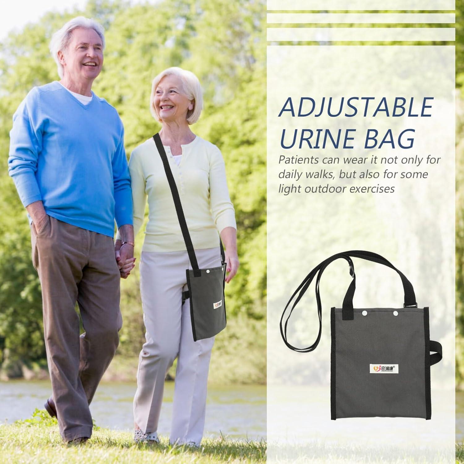 Healeved Urinary Drainage Bag Holder - Adjustable Strap Catheter Leg ...