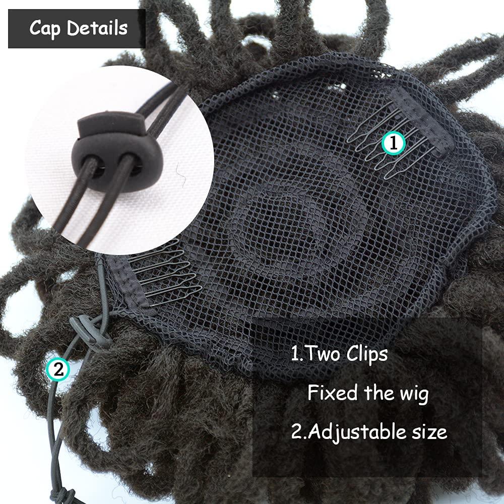 Dreadlocks Bun Afro Puff Drawstring Ponytail Hair Chignon for Black ...