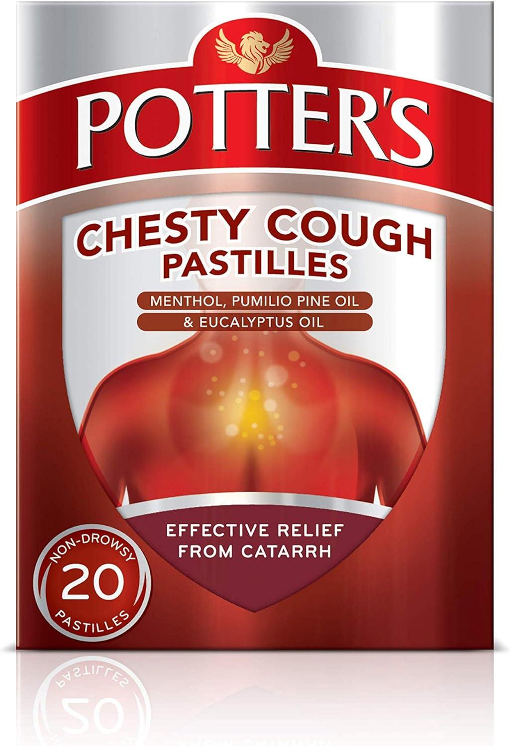 Potter's Non-Drowsy Chesty Cough Pastilles - 20 Pastilles