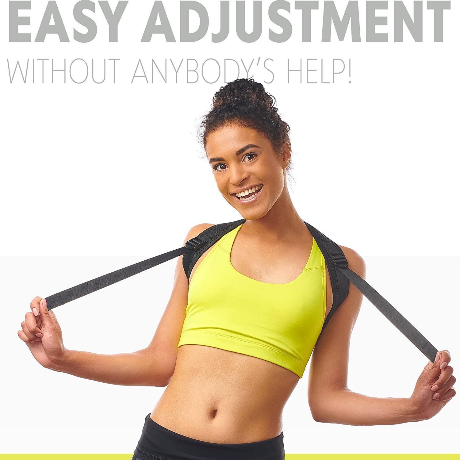 Adjustable Posture Corrector for Women and Men - Comfortable Back Brace ...