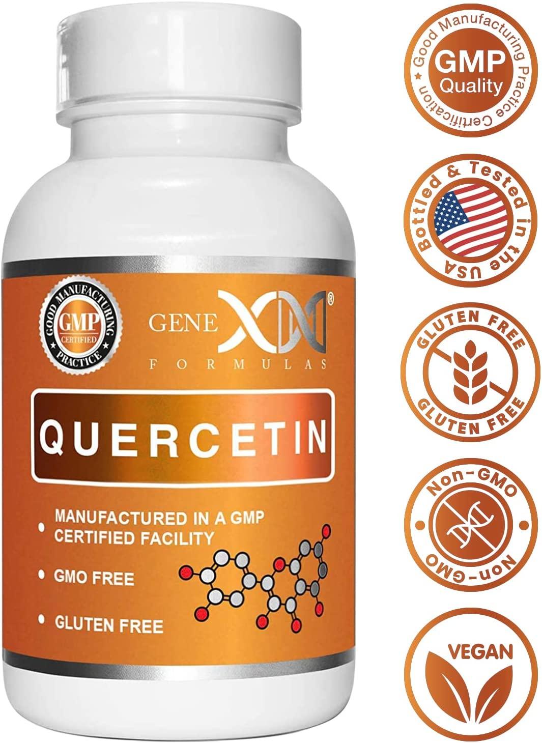 GENEX Quercetin 500mg Supplement 60 Capsules | Anti-Inflammatory ...
