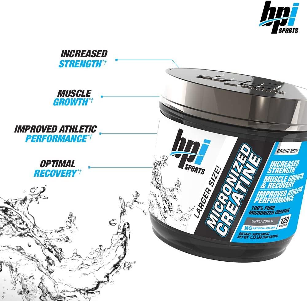 BPI Sports Micronized Creatine - 100% Pure - Increase Strength, Reduce ...