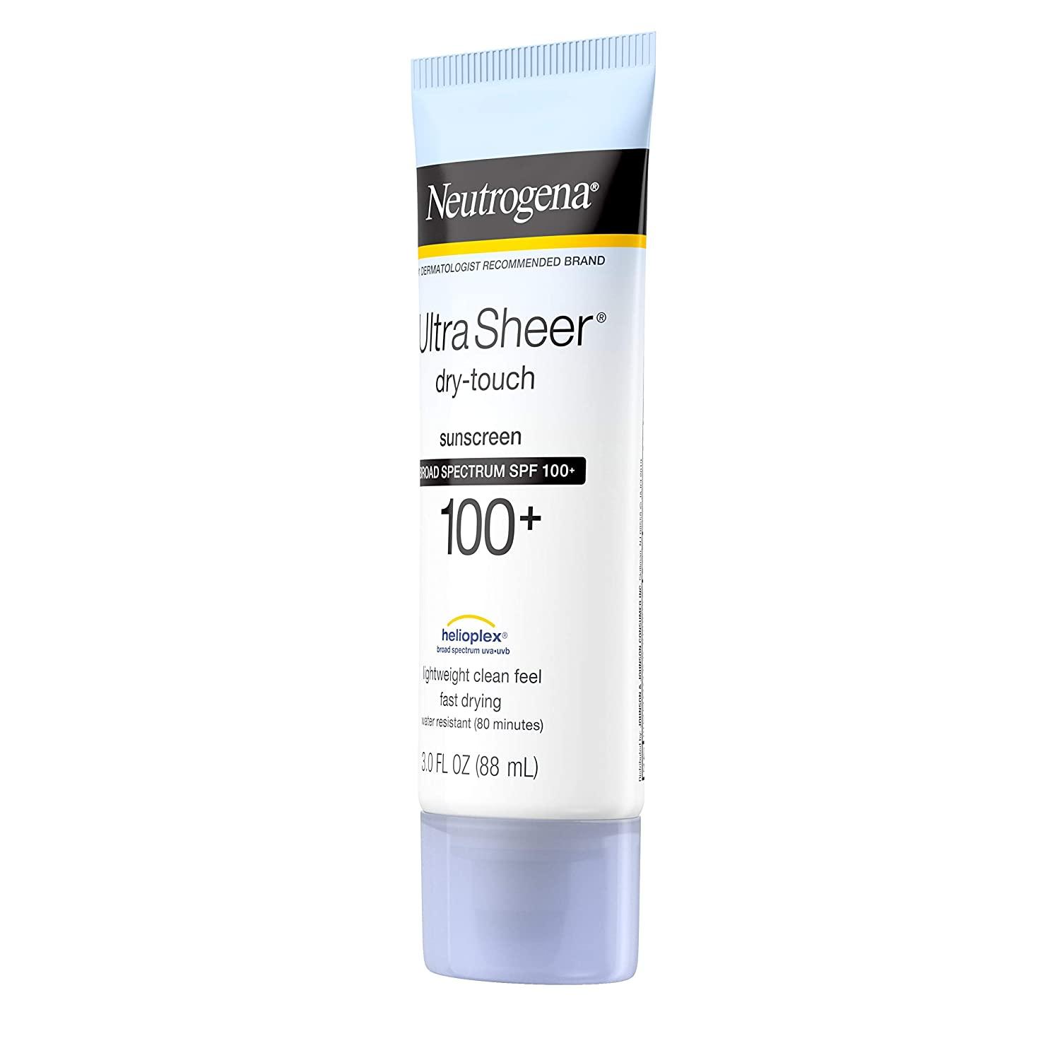 Neutrogena Ultra Sheer Dry-Touch Sunscreen SPF 100+ 3 fl oz (88 ml ...
