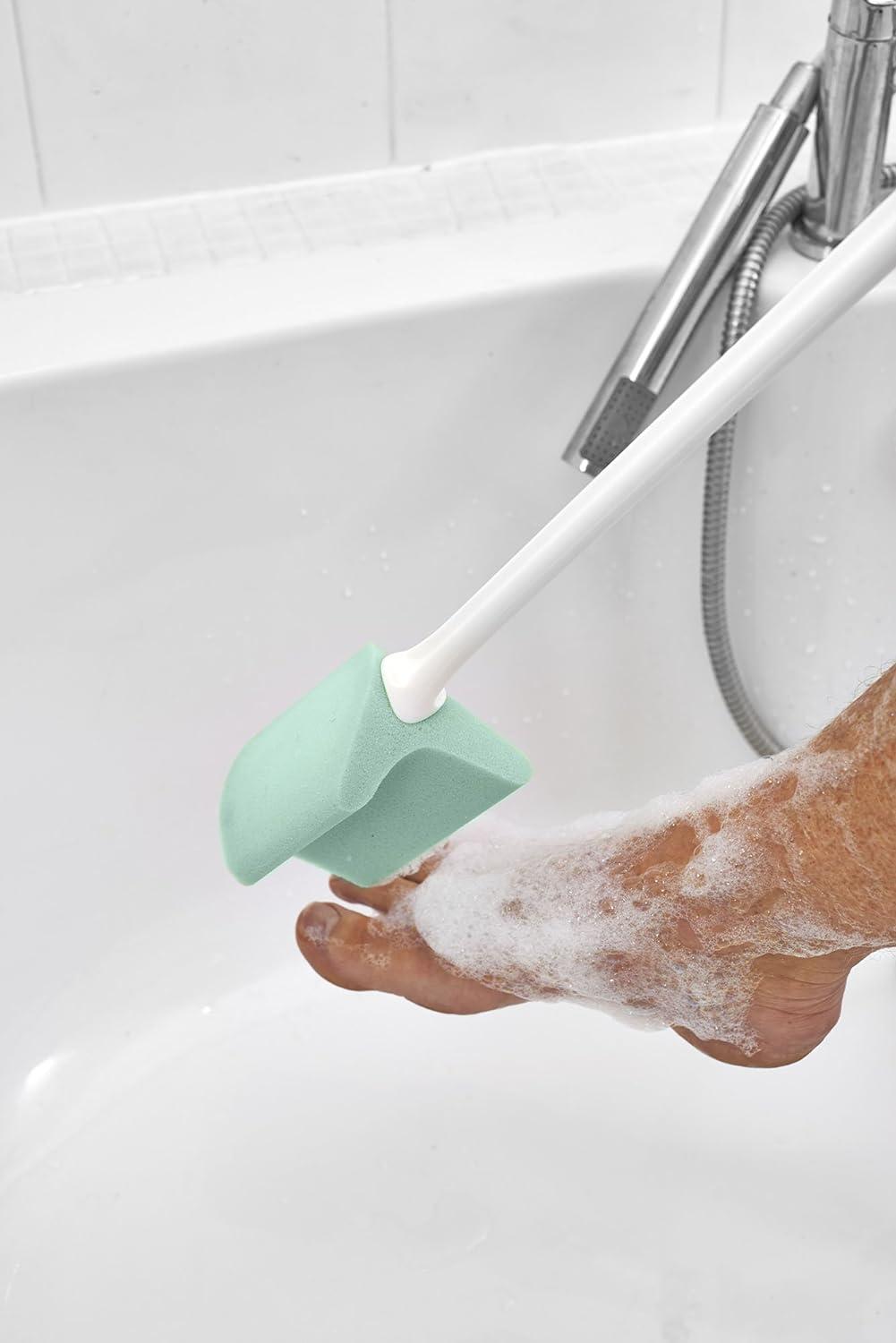 Toe & Foot Cleaner Sponge Long Handled Bath Shower Mobility Aid