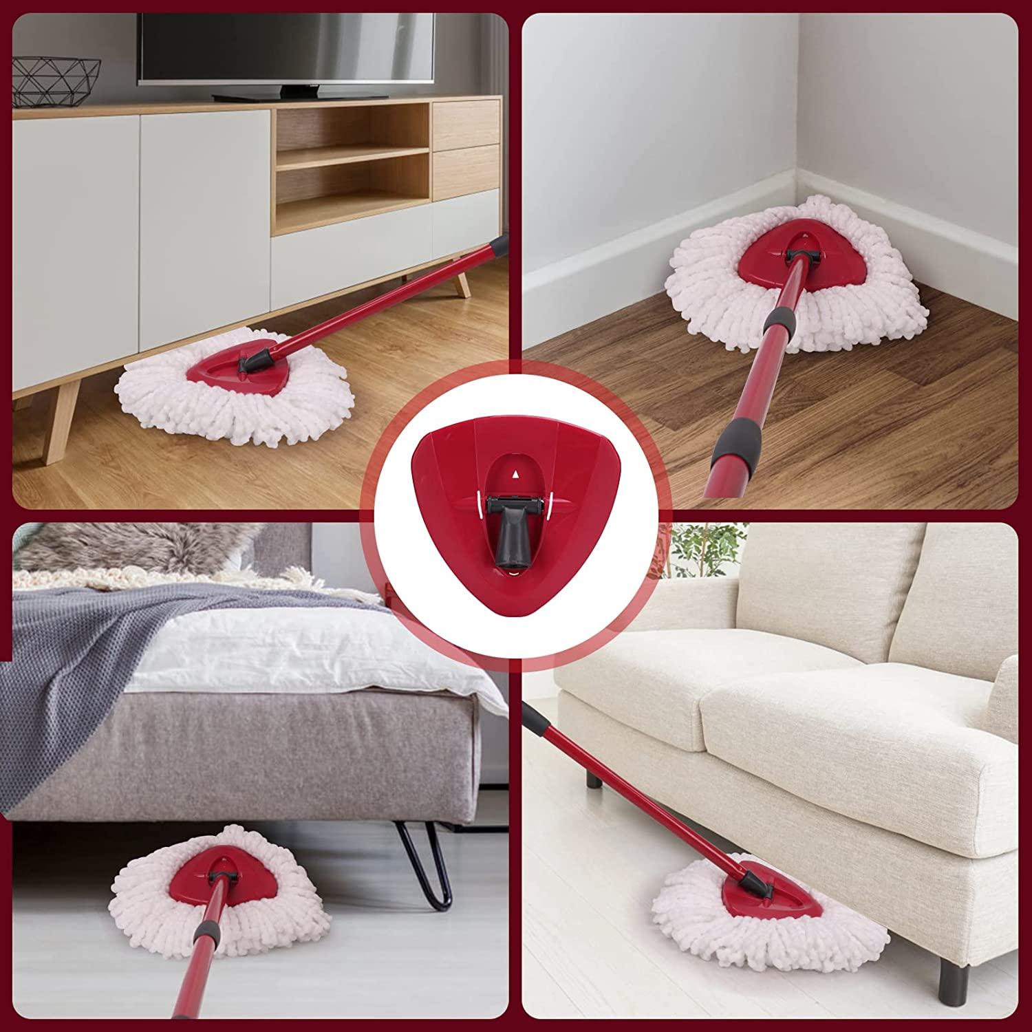 CRTHL Spin Mop Replacement Base - Rotating Triangle Mop Head Cover ...