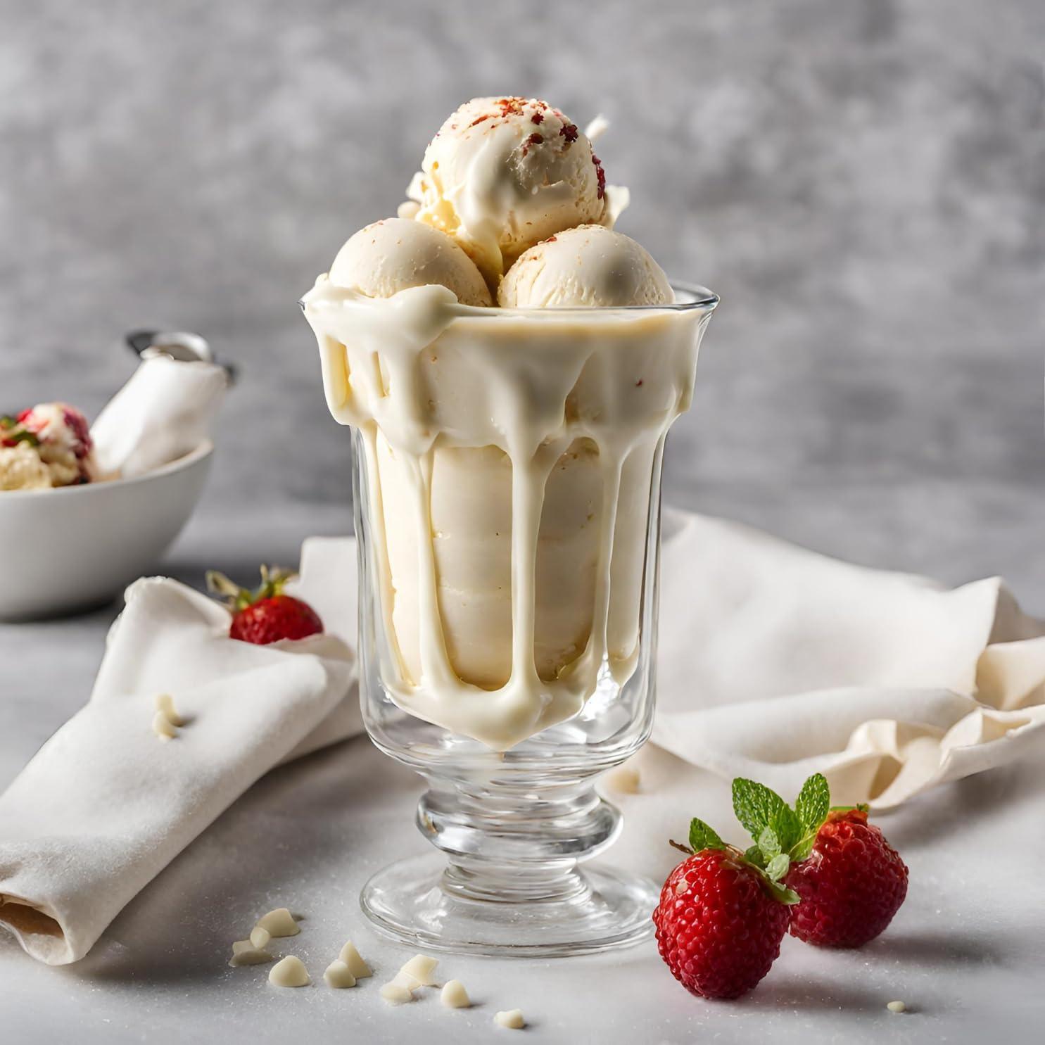 Delicia White Chocolate Dessert Sauce - 600g | Versatile Topping for ...