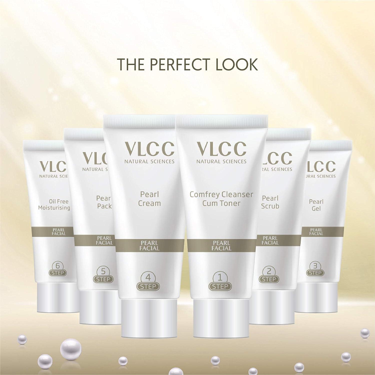 VLCC Natural Sciences Pearl Facial Kit - Brighten & Rejuvenate Your ...