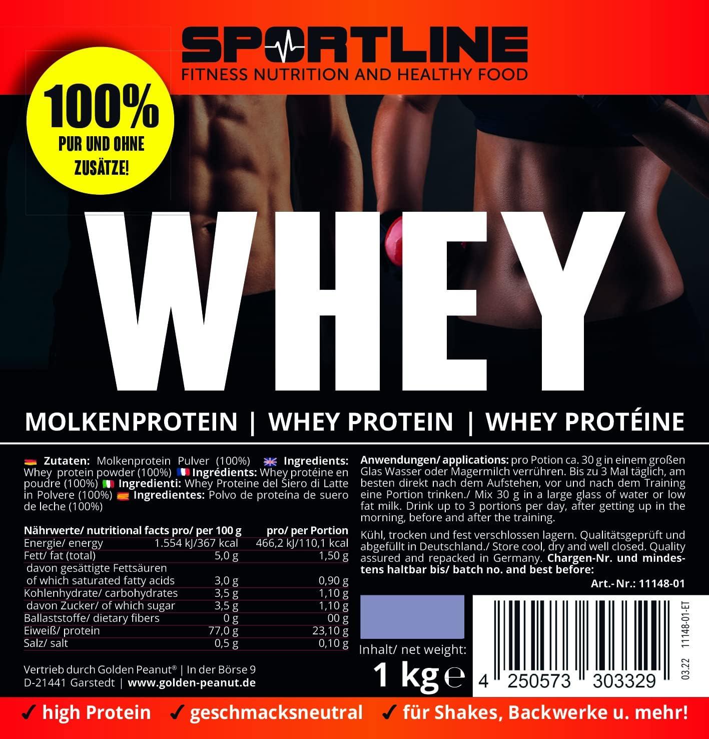 Golden Peanut Whey Protein 1 kg - Pure Neutral Whey Protein Powder | No ...