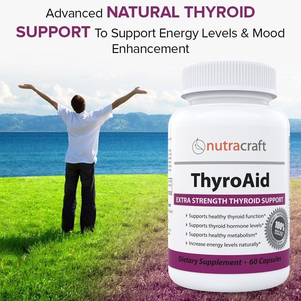 ThyroAid #1 Thyroid Support Supplement | Natural Herbal Formula with ...
