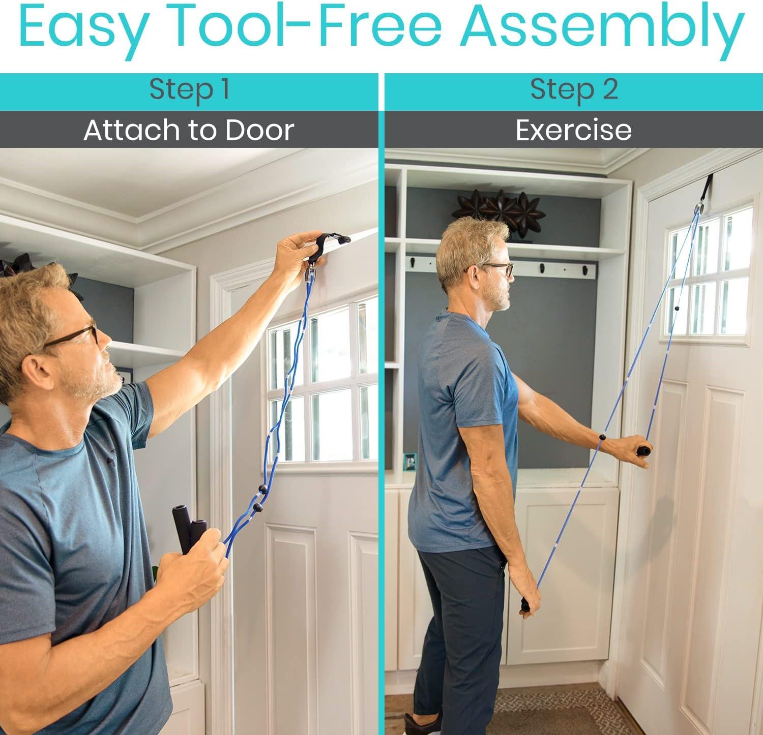 Vive Shoulder Pulley - Over Door Rehab Exerciser for Rotator Cuff ...