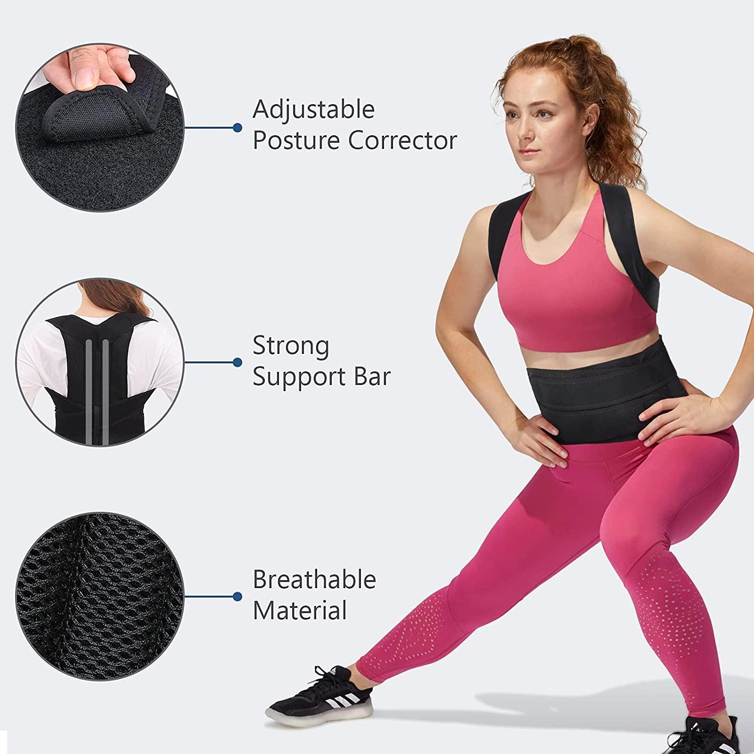 Adjustable Posture Corrector for Women and Men - Lumbar Support Brace ...