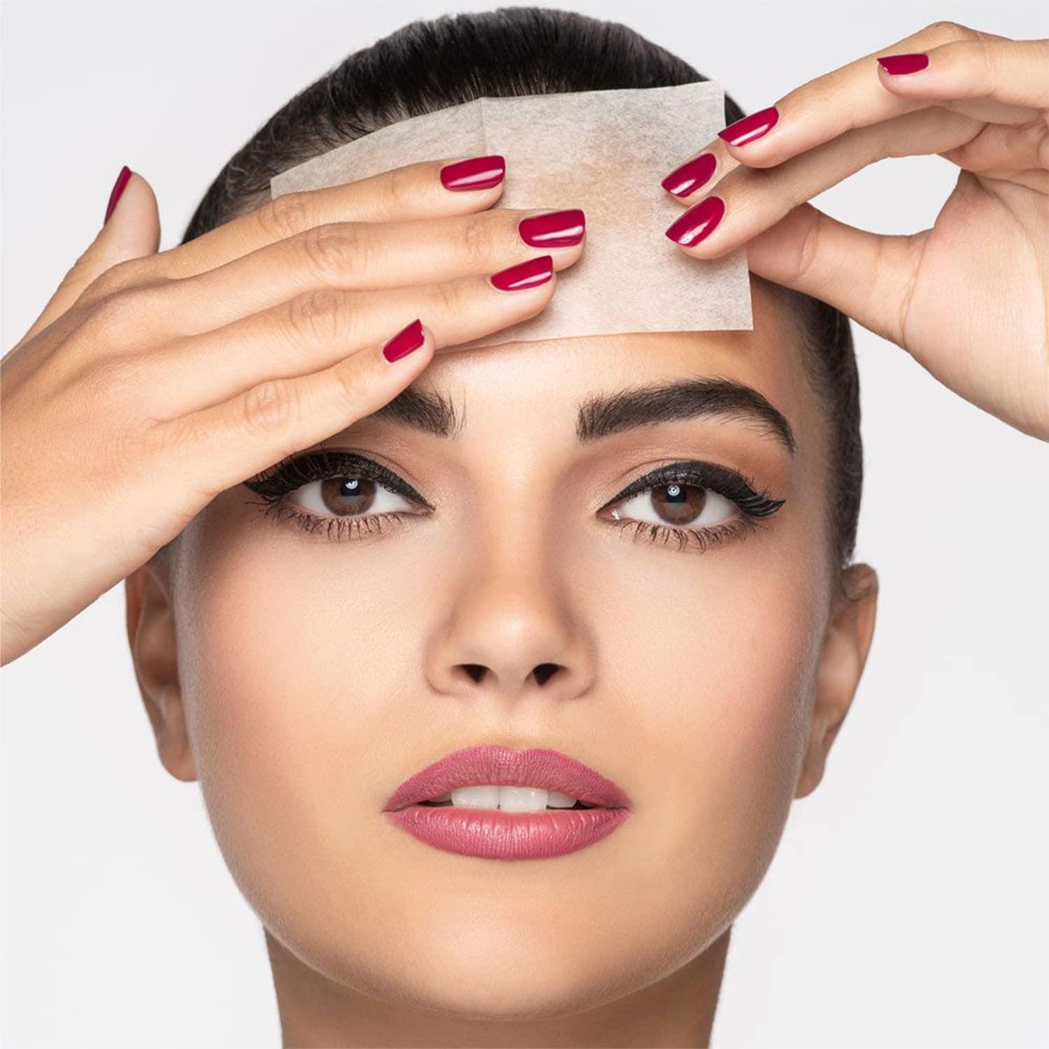 ARTDECO Oil Control Paper (100pcs) - Matte Finish Blotting Sheets for ...