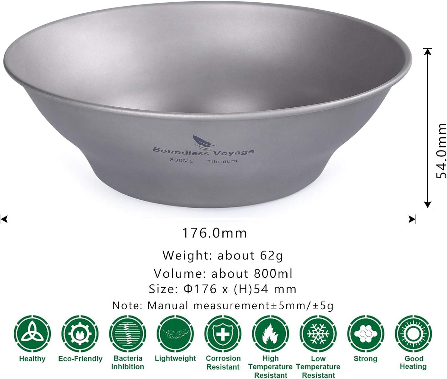 Boundless Voyage Titanium Dish Plate with Mesh Bag - Outdoor Dishware ...