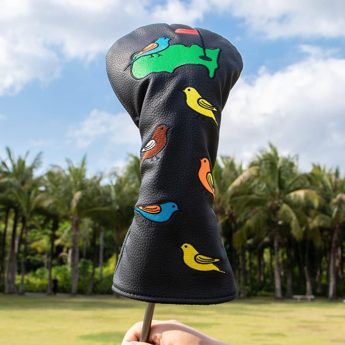 Montela Colorful Birdie Golf Club Head Covers - Driver, Fairway Wood ...