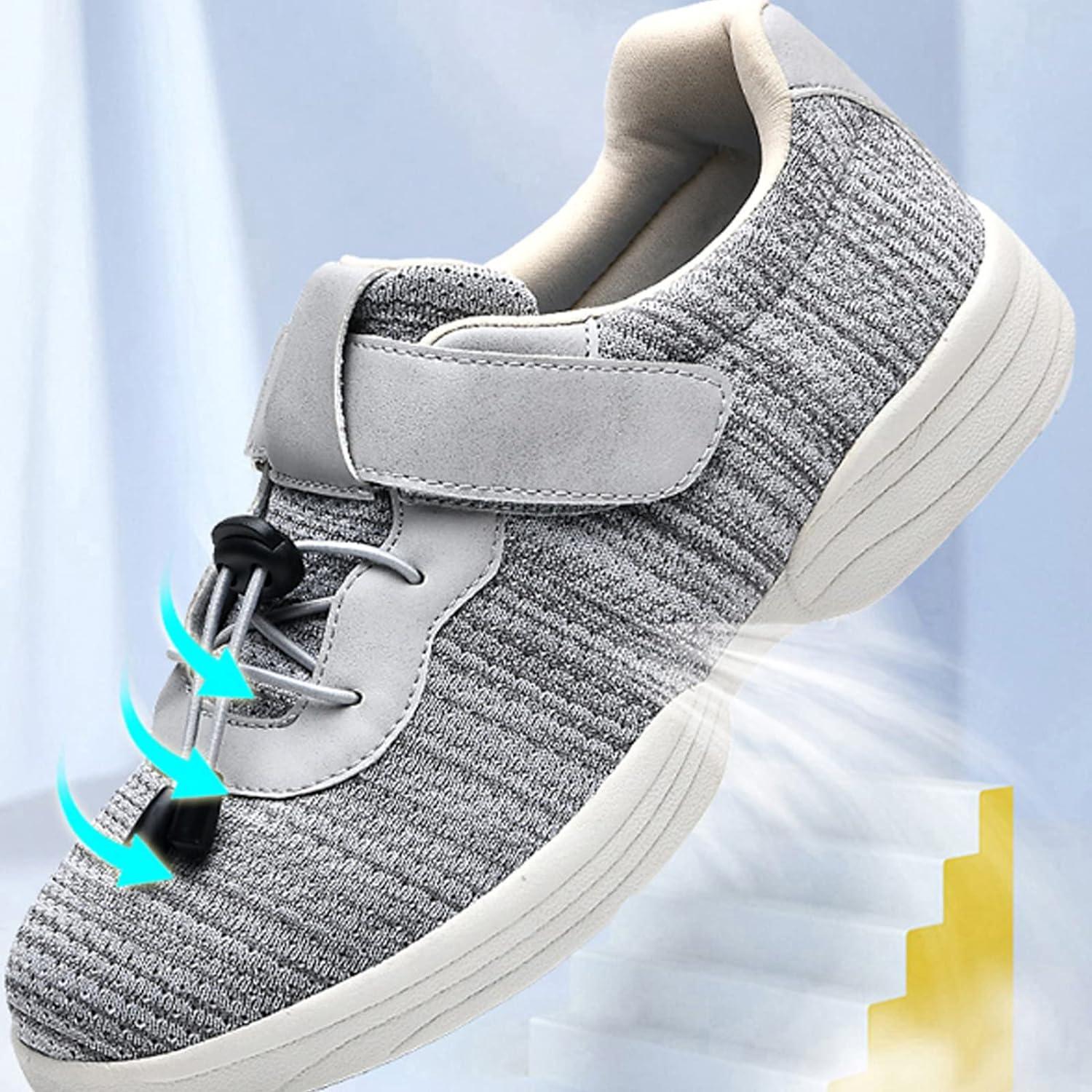 LEEWEE Extra Wide Edema Swollen Shoes - Diabetic Comfort Slippers for ...