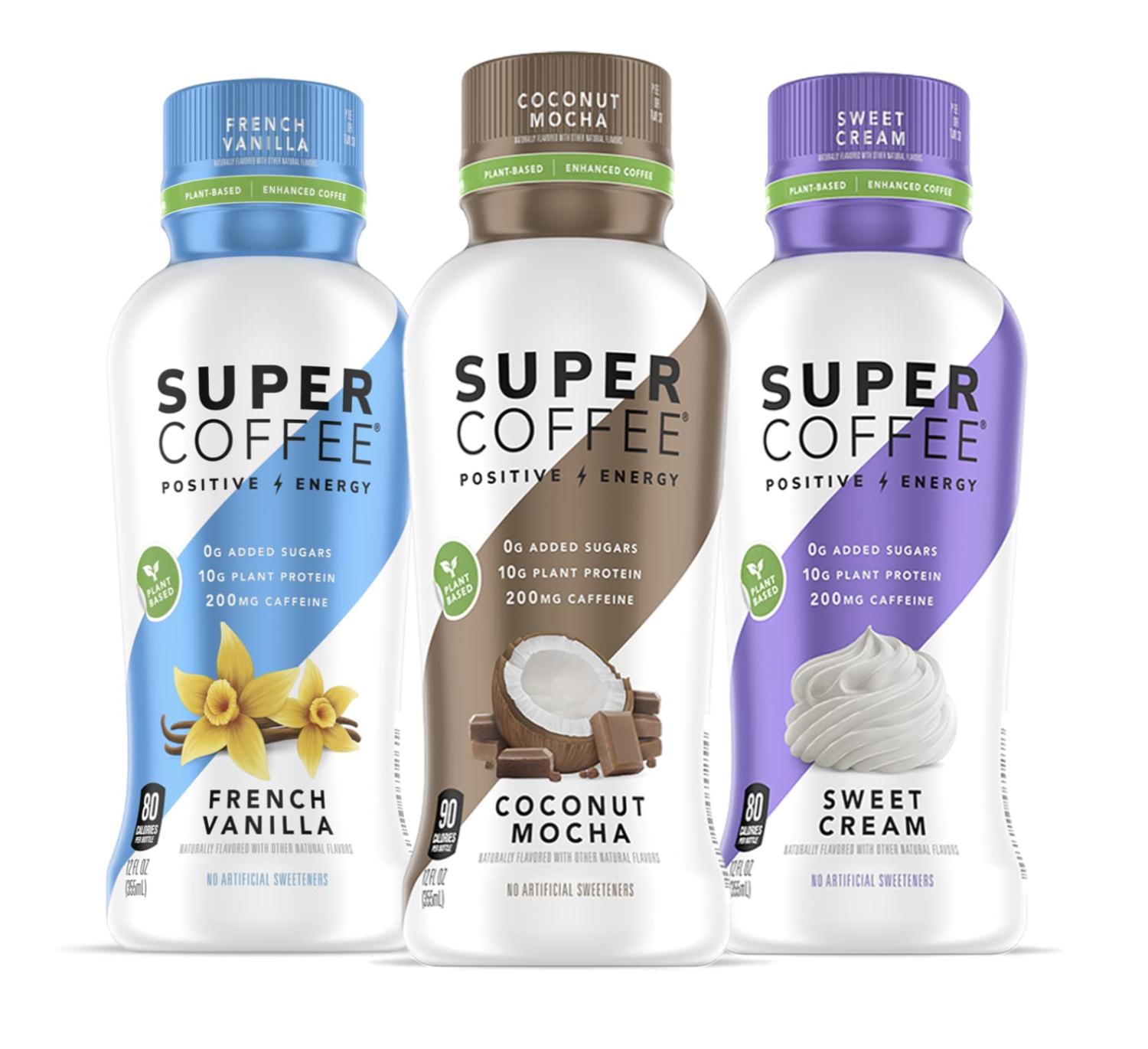 Super Coffee Iced Keto Coffee Variety Pack - 12 Pack, 12 Fl Oz | Plant ...