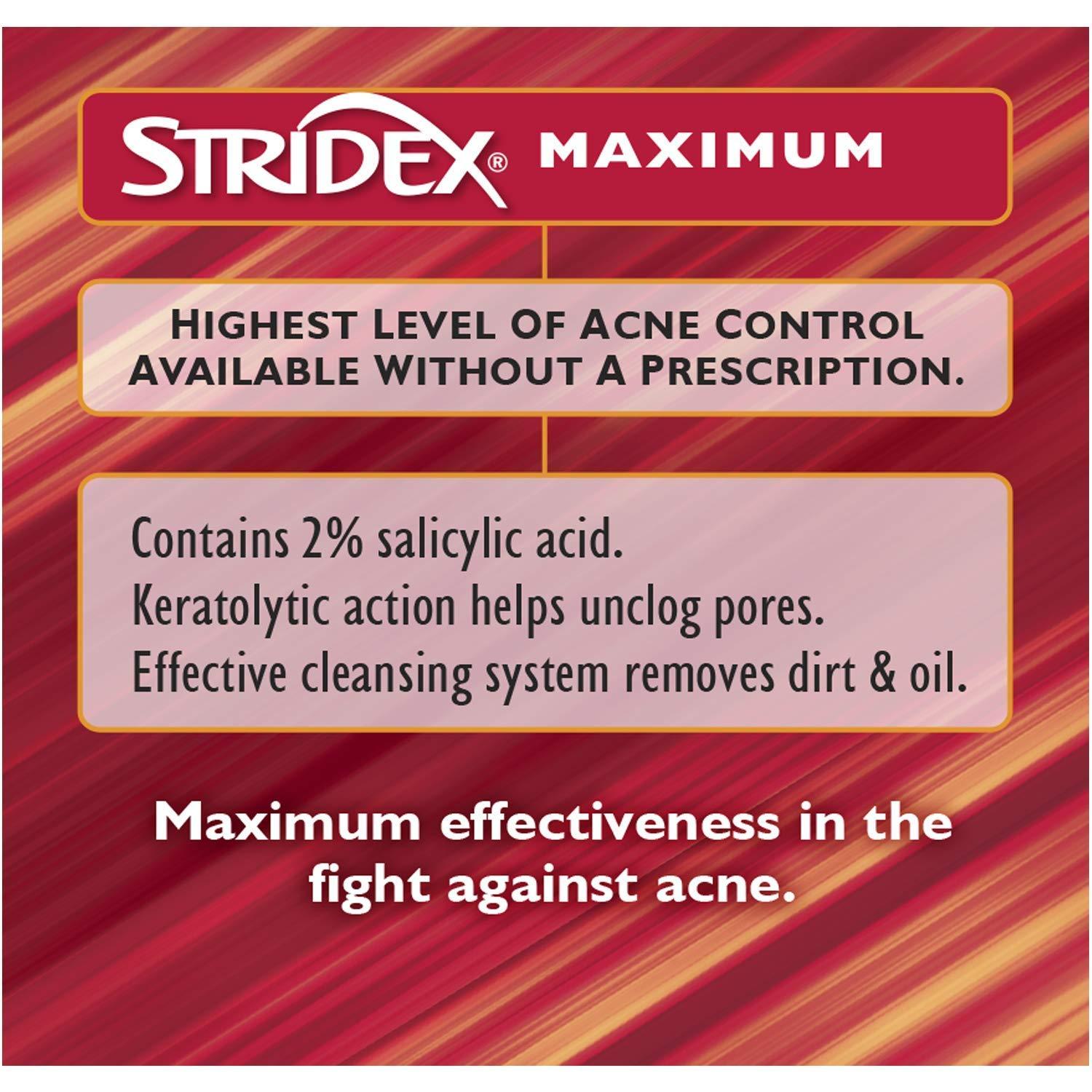Stridex Maximum Strength Medicated Pads 55 Count - Pack of 2 | Buy Now ...