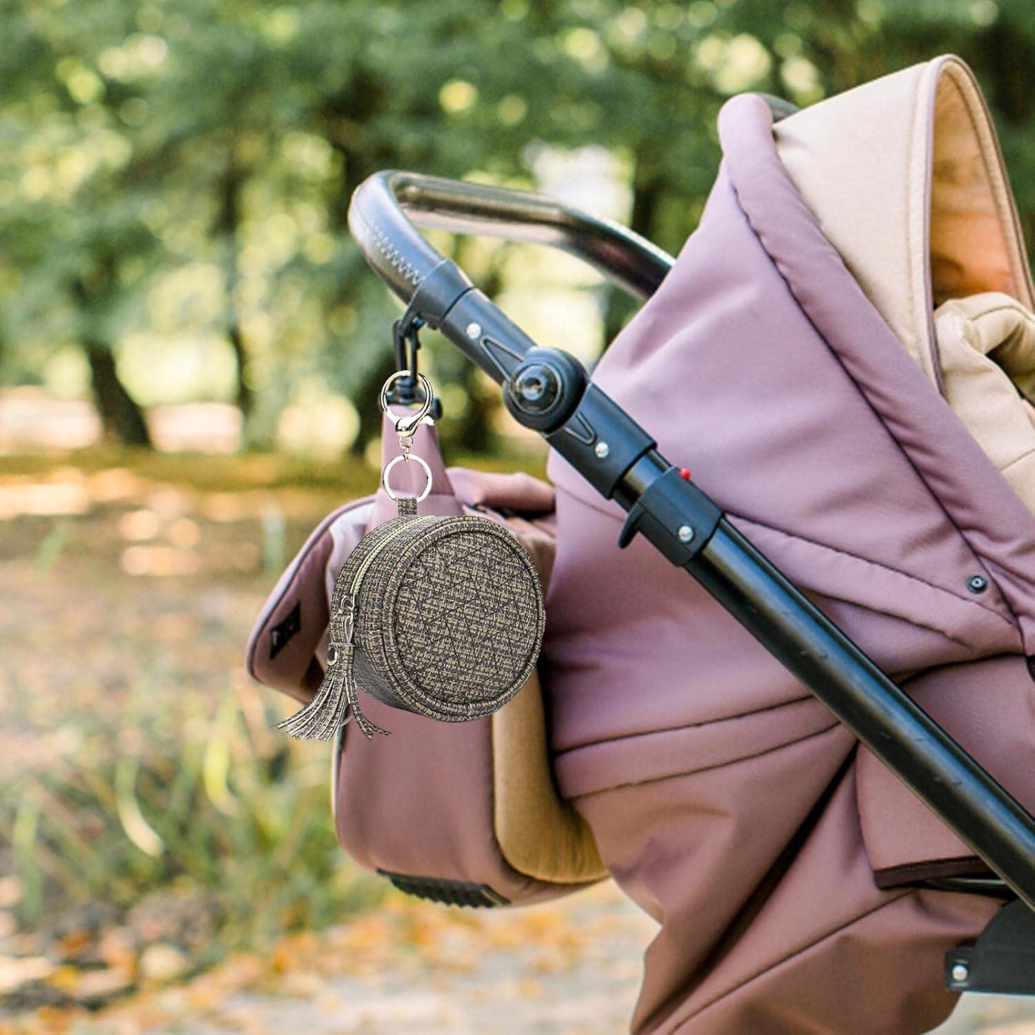 Leather Pacifier Holder | Stylish Pacifier Charm Pod with Closure for ...