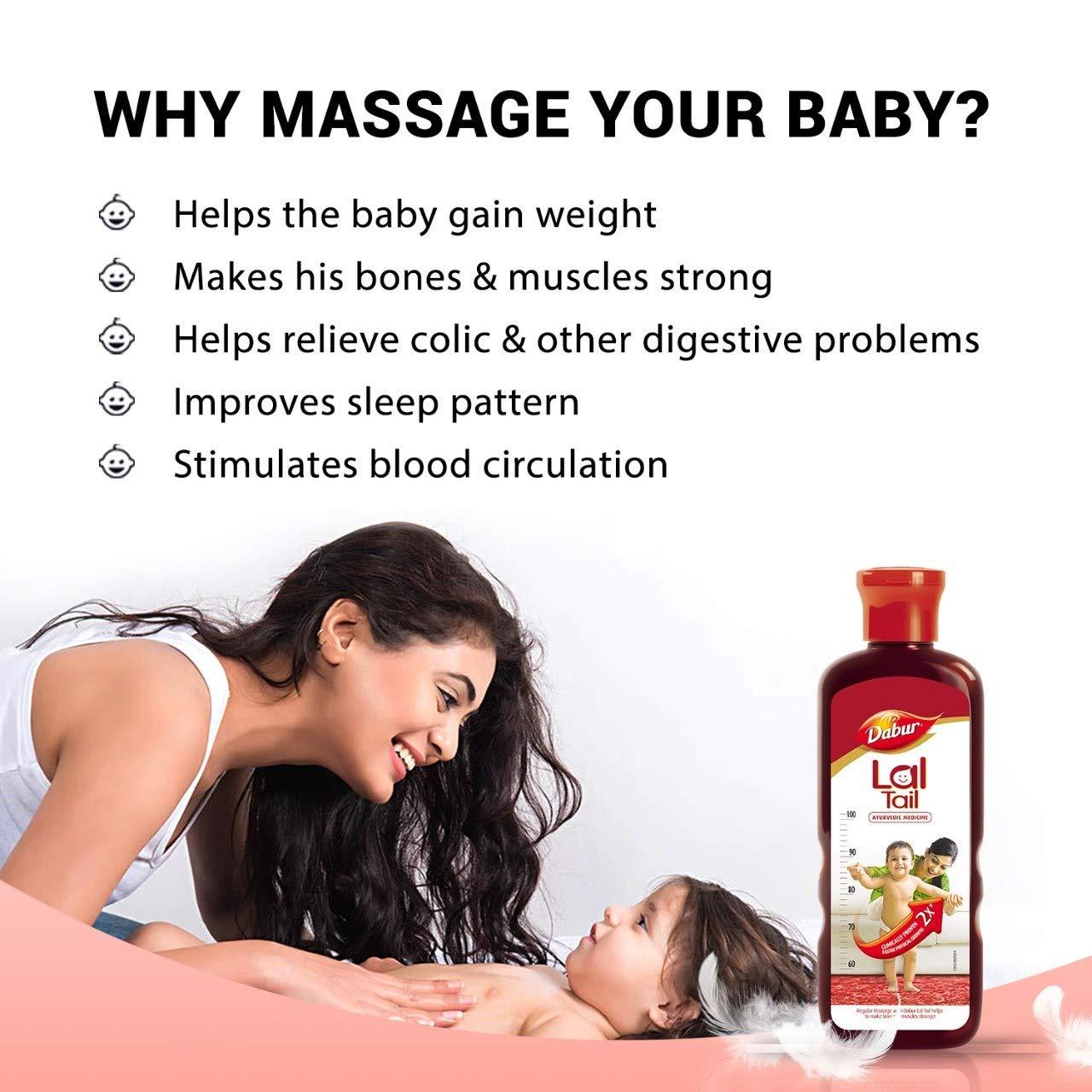 Dabur Lal Tail 200ml - Ayurvedic Baby Massage Oil | Buy Now with ...
