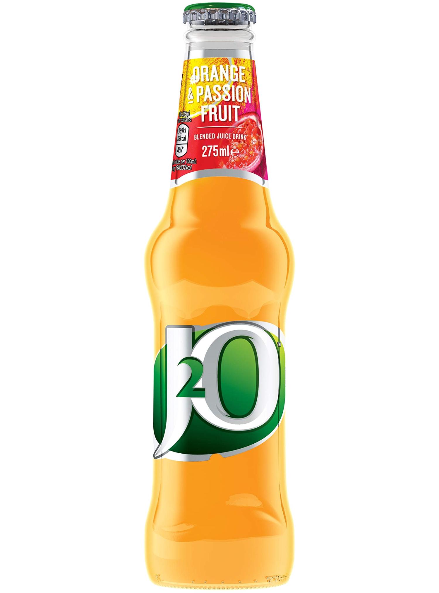 J2O Orange and Passion Fruit Juice Drink 24x 275 ml | Buy Now with ...