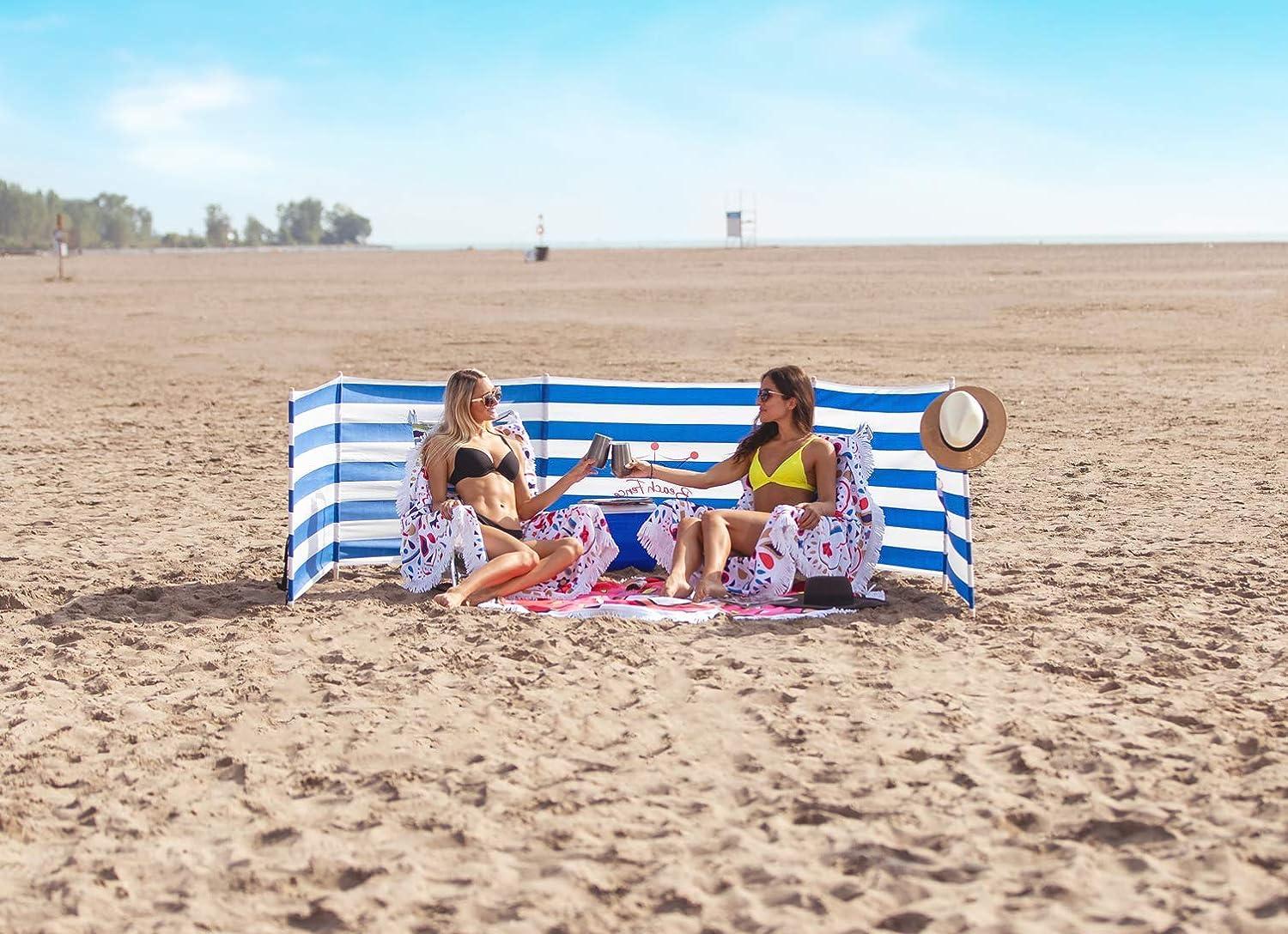 20ft Beach Fence Windscreen Privacy Screen with Mallet and Bag ...