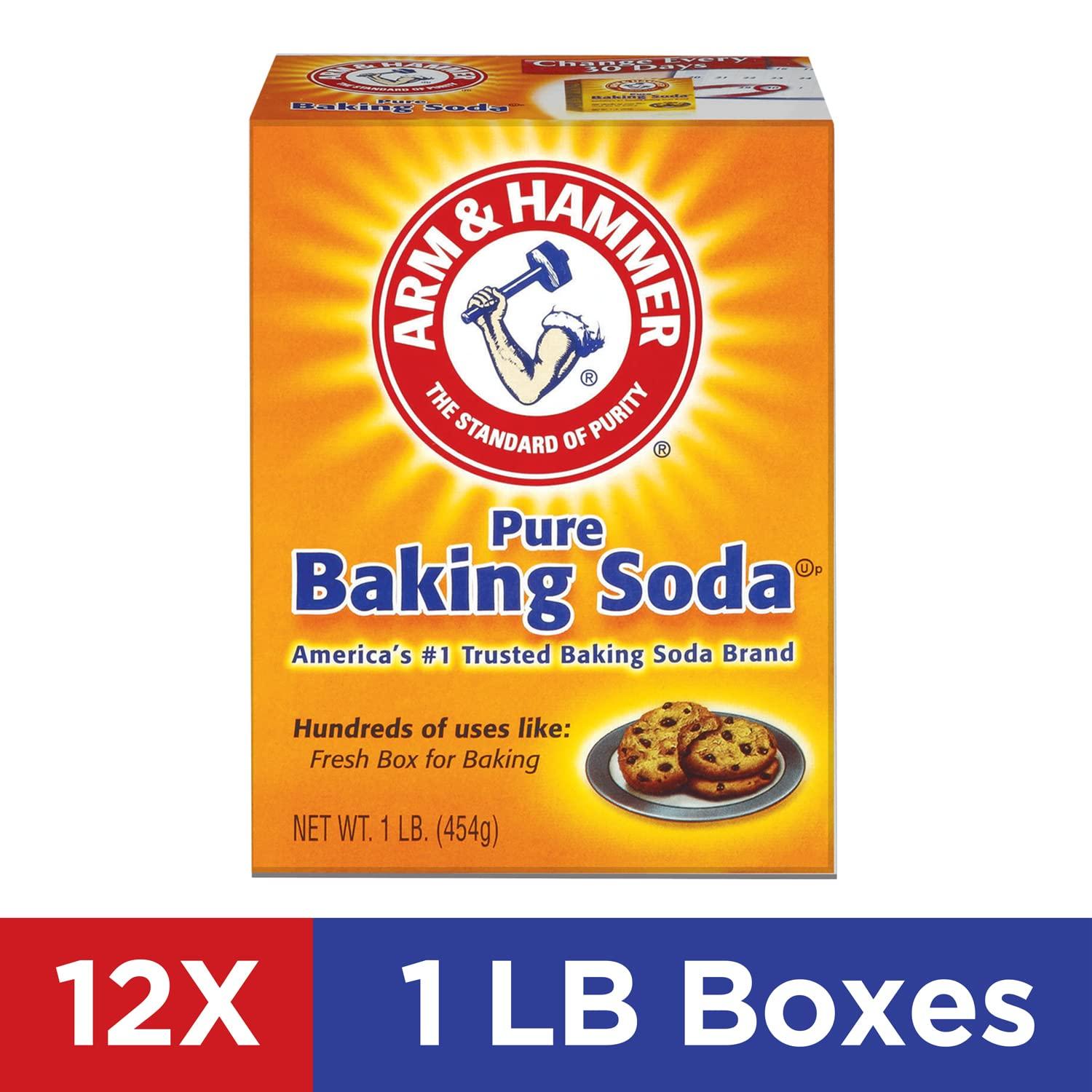 Arm & Hammer Baking Soda 12-Pack 1lb Boxes - 12 Pounds Total | Buy Now ...