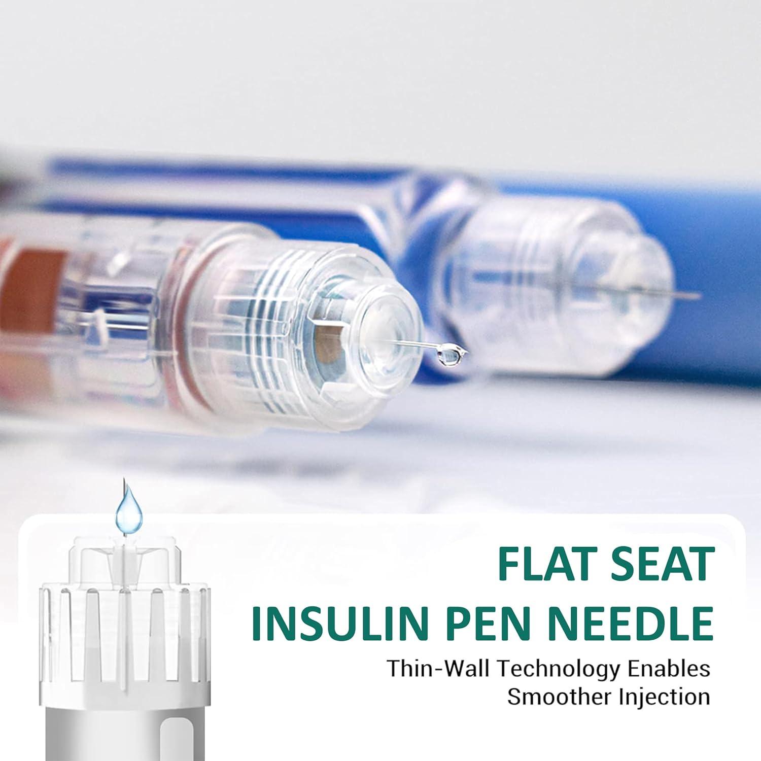 6mm 32G Micro-Click Diabetic Pen Needles 100 pen needles Insulin Pen ...