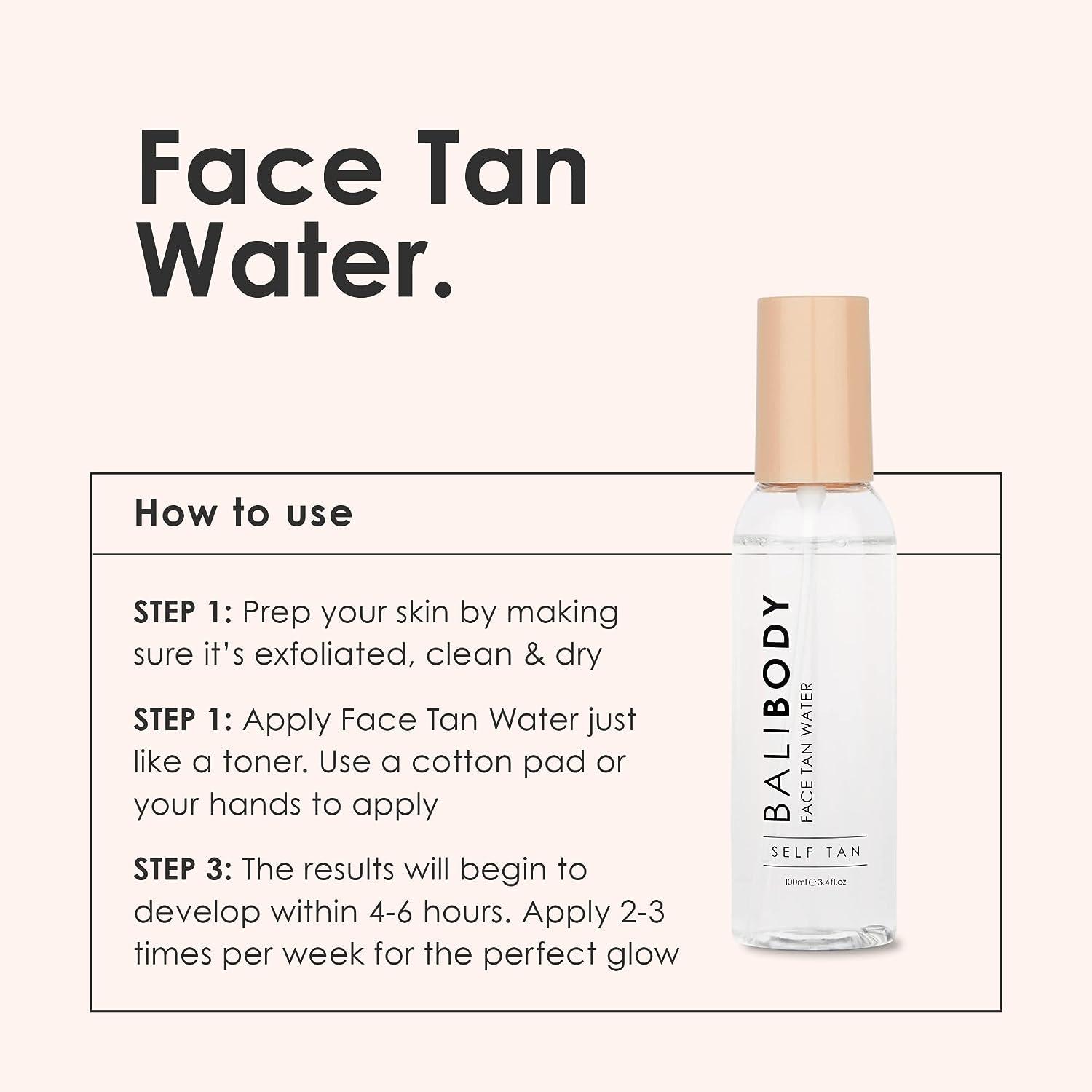 BALI BODY Face Tan Water - Anti-Ageing Skincare with Self Tan | 100ml/3 ...
