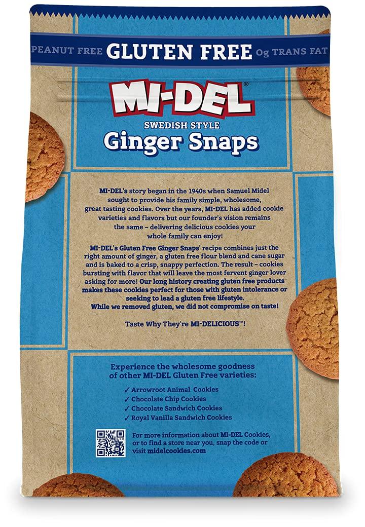Mi-Del Gluten Free Swedish Ginger Snaps - 8 oz (Pack of 1) | Delicious ...