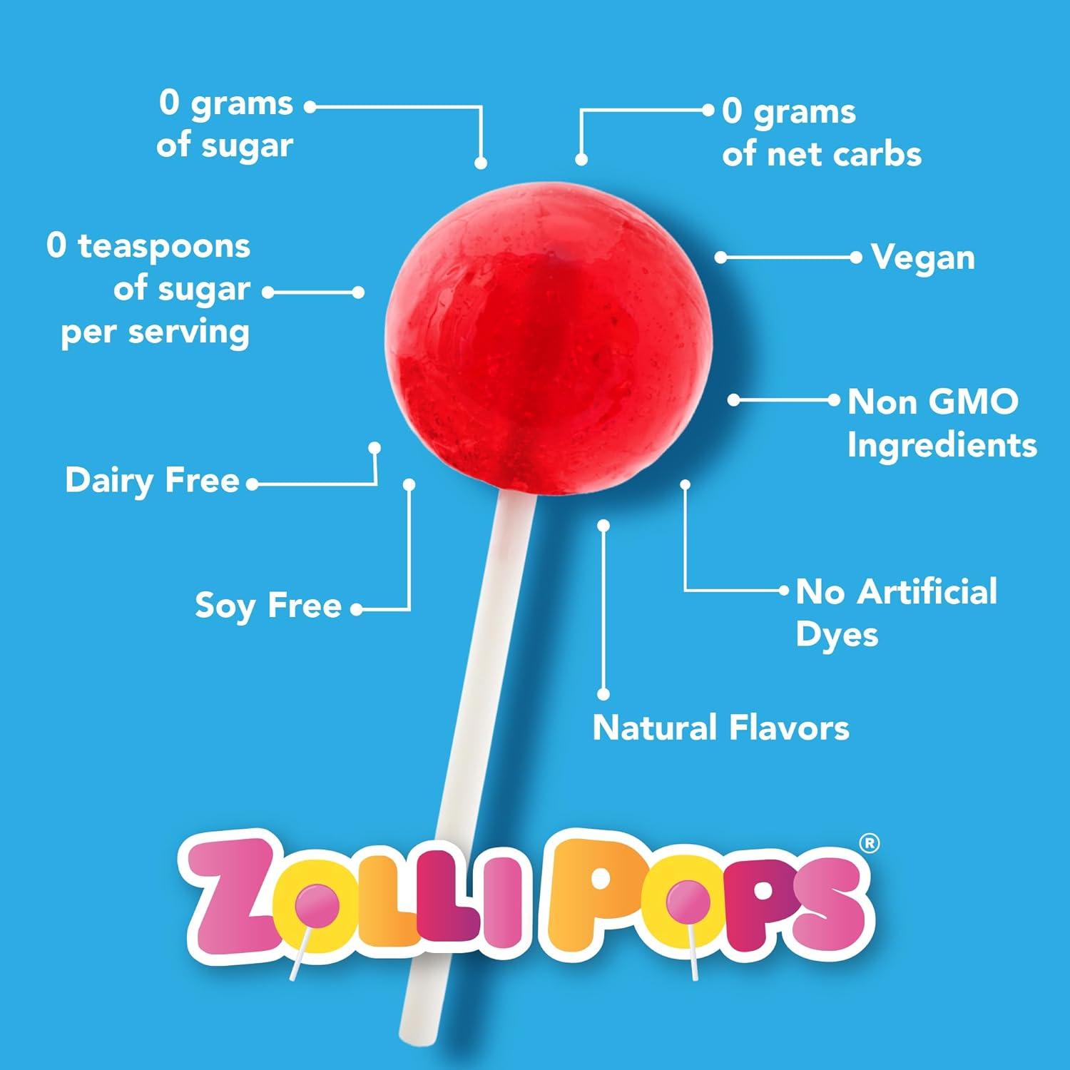 Zollipops Clean Teeth Pops - Anti-Cavity Lollipops Variety Pack (25 ...