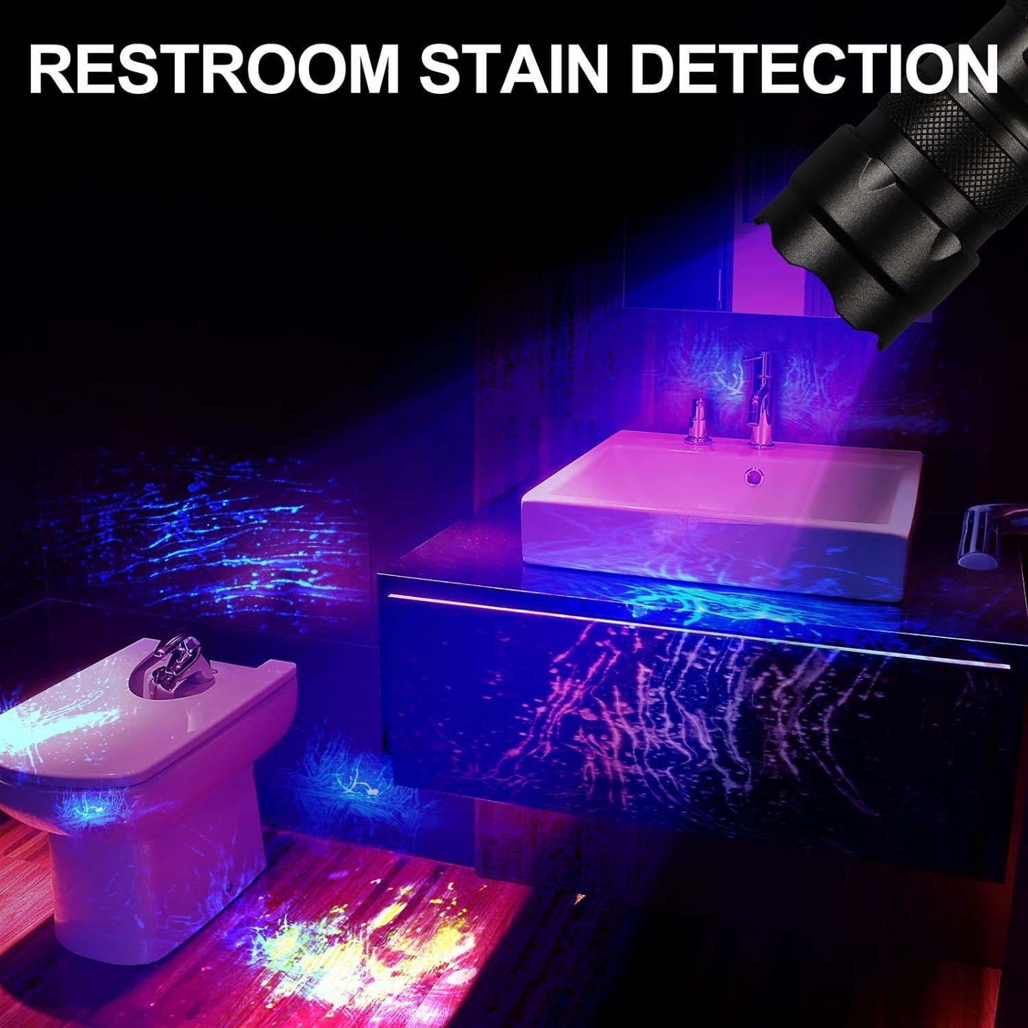 ULTRAFIRE UV Flashlight 395-405 nm Led Blacklight for Curing UV Glue ...