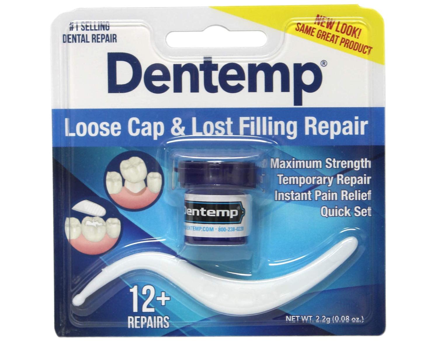 DENTEMP Maximum Strength Dental Repair 2.2g - Pack of 3 | Dental Care ...