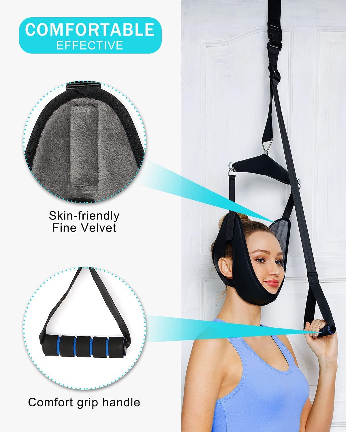 Cervical Neck Traction Device Over Door for Home Use - Portable Neck ...