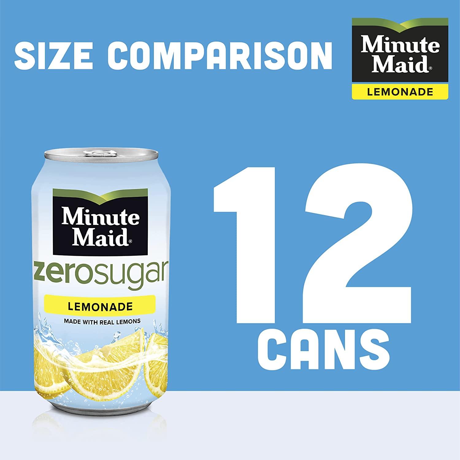 Minute Maid Light Lemonade 12 Fl Oz (Pack of 12) - Refreshing Fruit ...