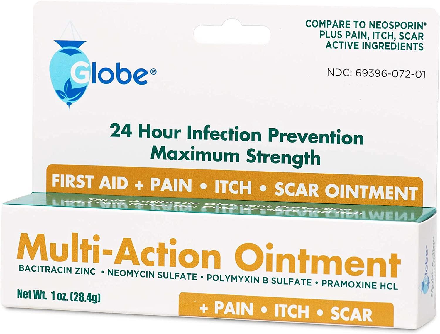 Globe Multi-Action Ointment | Antibiotic & Pain-Relieving Scar ...