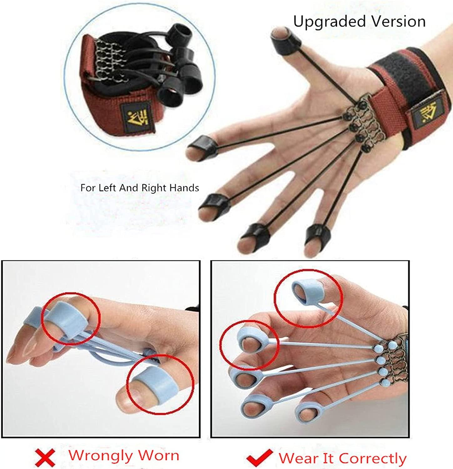 SHXJHXC Finger Exerciser & Hand Grip Strengthener with Alpha Gripz ...