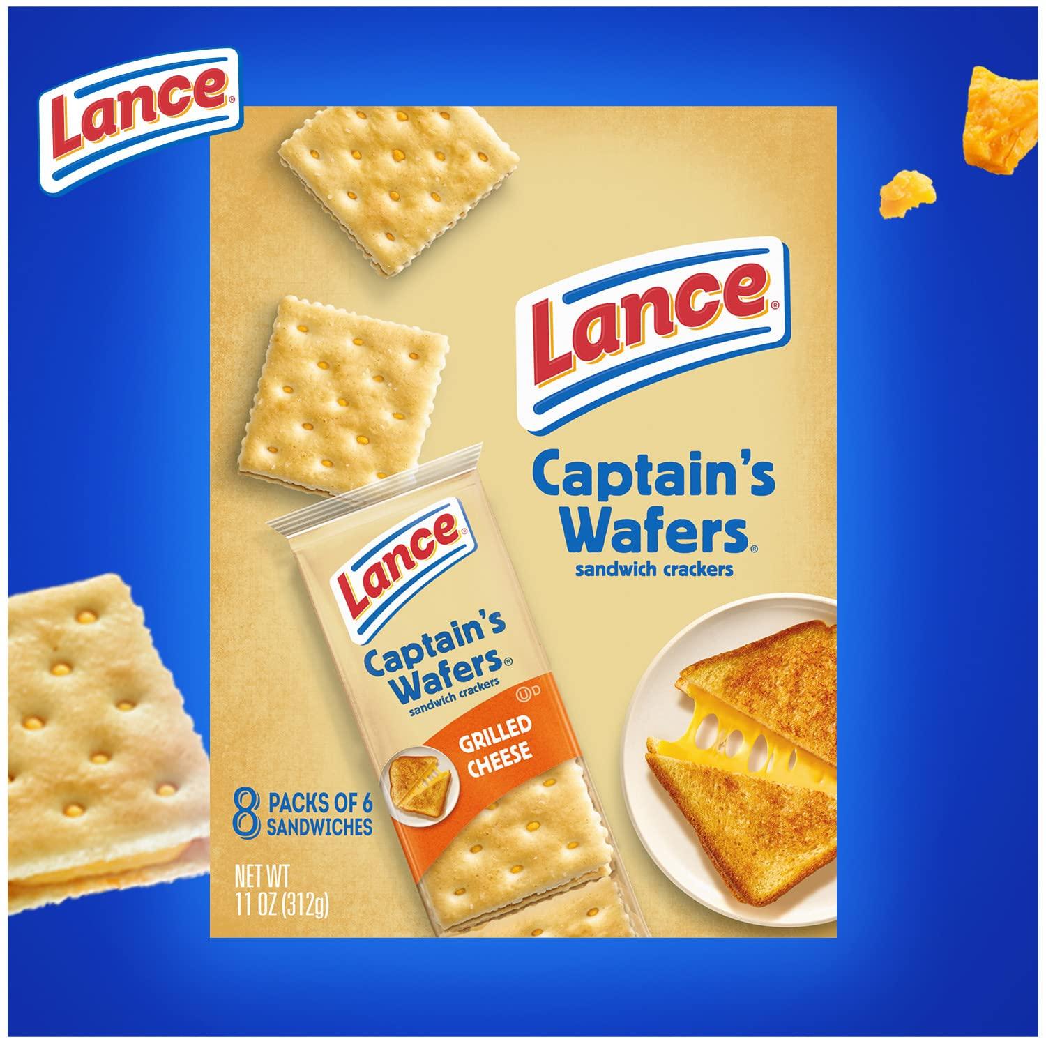 Lance Sandwich Crackers Captain's Grilled Cheese 8 Ct Box | Buy Now ...