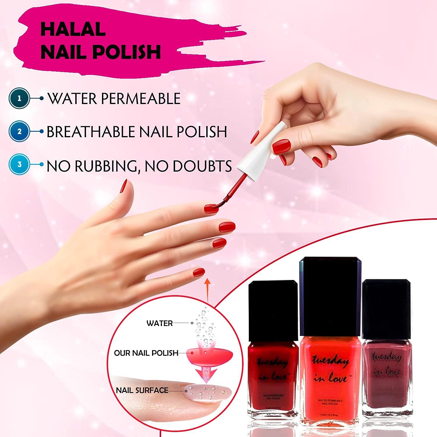 Tuesday in Love Halal Nail Polish - WUDU Permissible Vegan Nail Polish ...