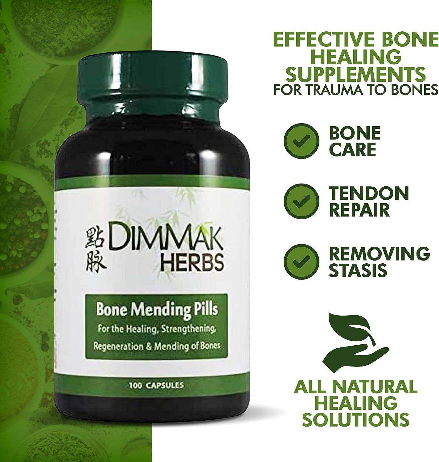 Dimmak Herbs Bone Mending Pills - Chinese Medicine Supplement for Bone ...