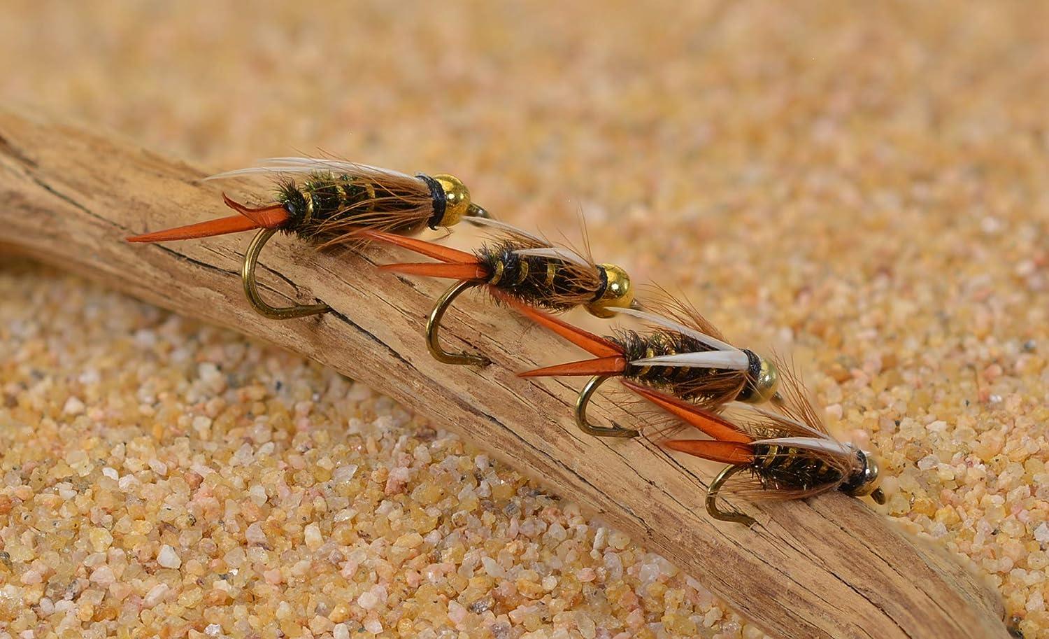 12 Bead Head Prince Nymph Fishing Flies - Mustad Signature Hooks ...