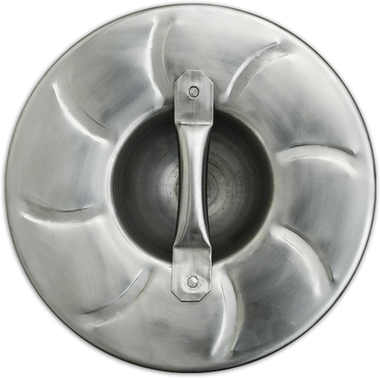 GDFB Large Dome Spiral Fluted Buckler with Handle 14 GA - Premium ...