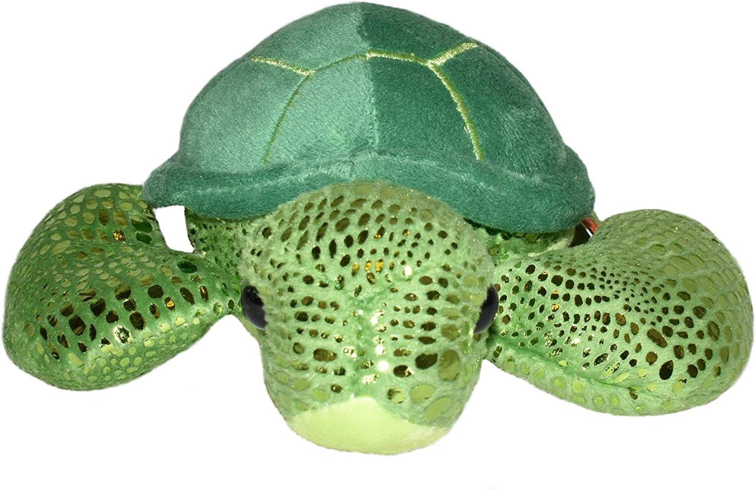 Wild Republic Hug Ems Sea Turtle Plush Stuffed Animal - 18 cm Green Sea ...