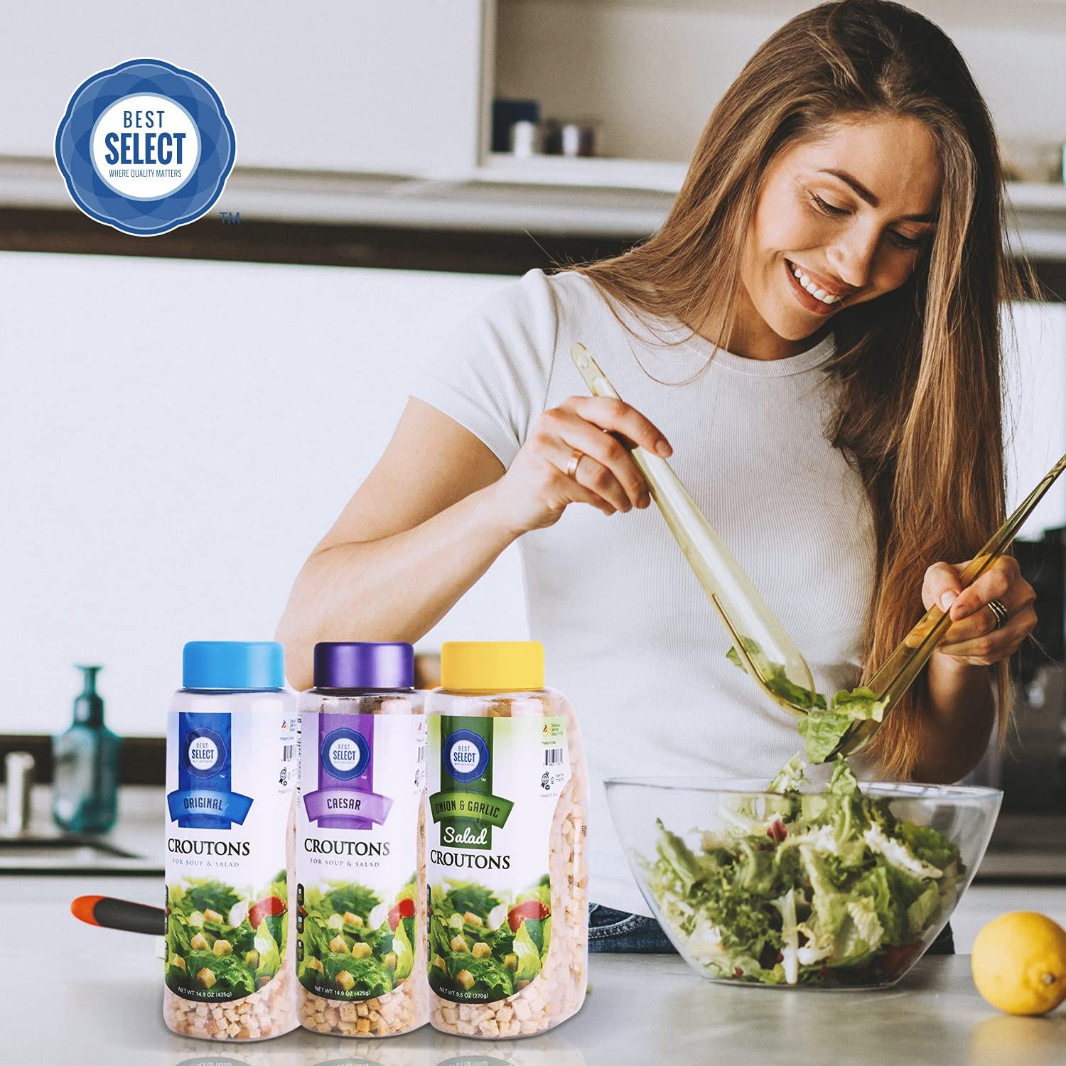 Mini Croutons 2-Pack - 15 oz Caesar Flavor - Kosher Non Dairy ...