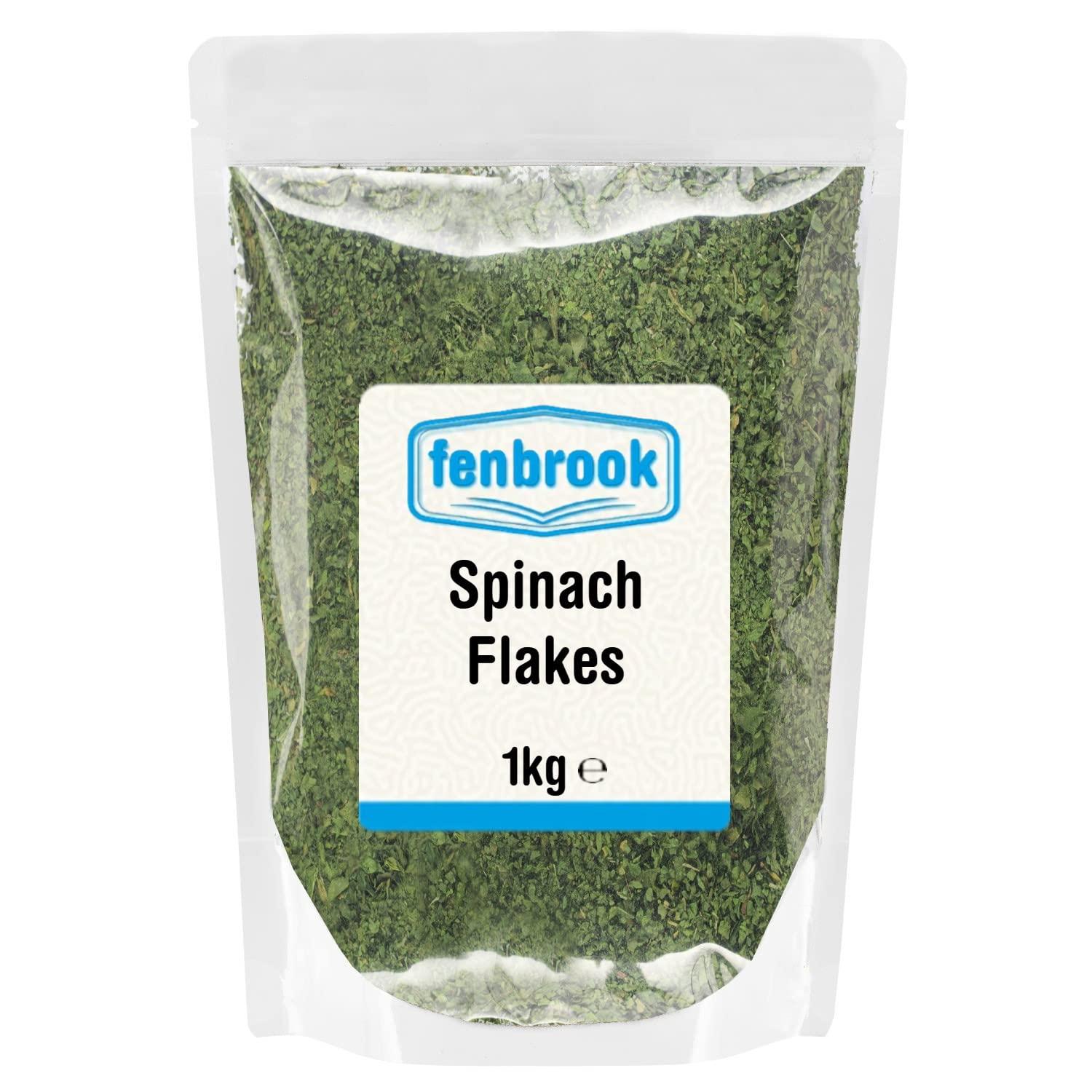 Spinach Flakes 1kg by Fenbrook | Buy Now with Express International ...