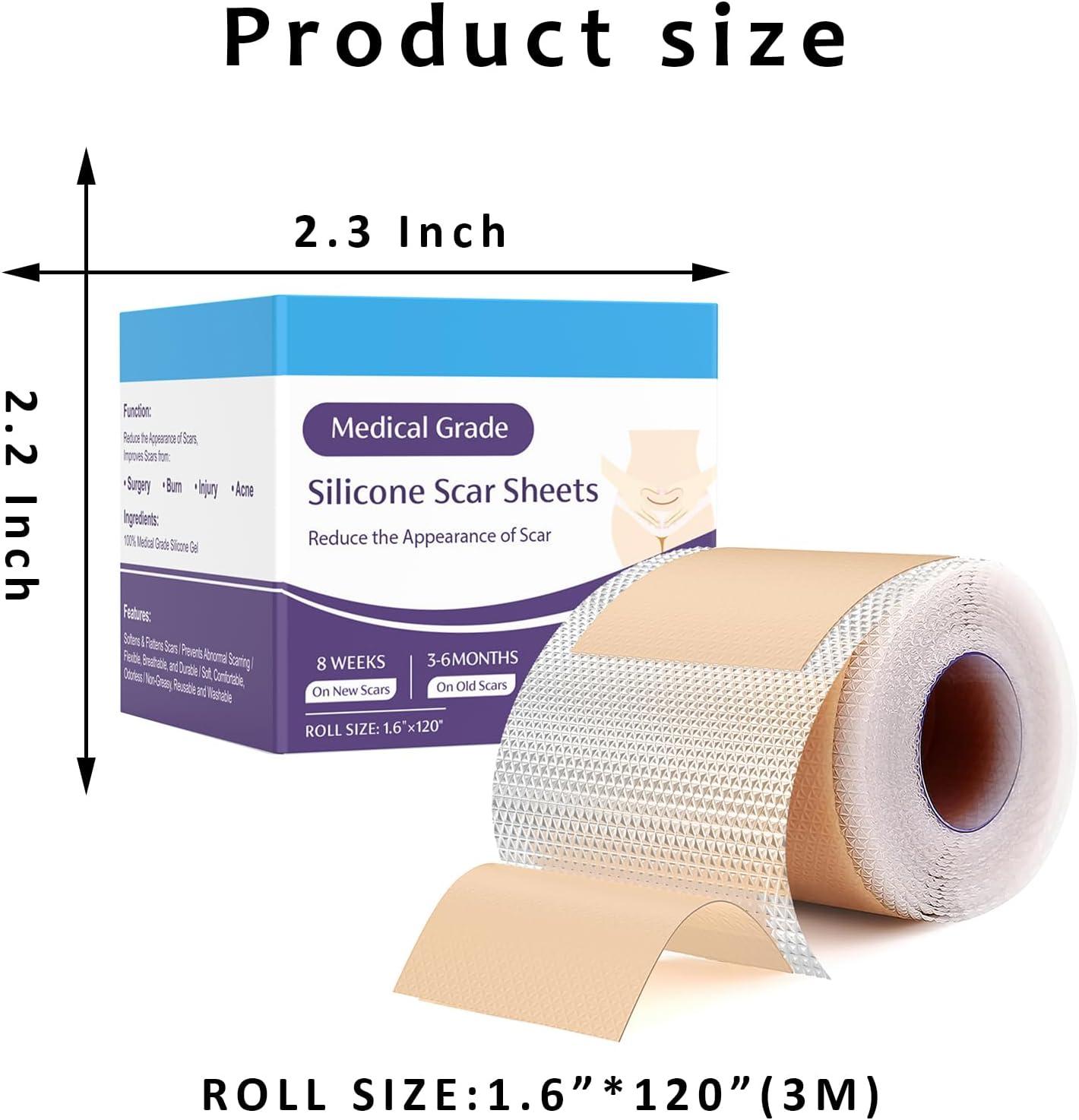 Skiennix Silicone Scar Sheets 1.6 x 120 Roll-3M | Medical Grade ...