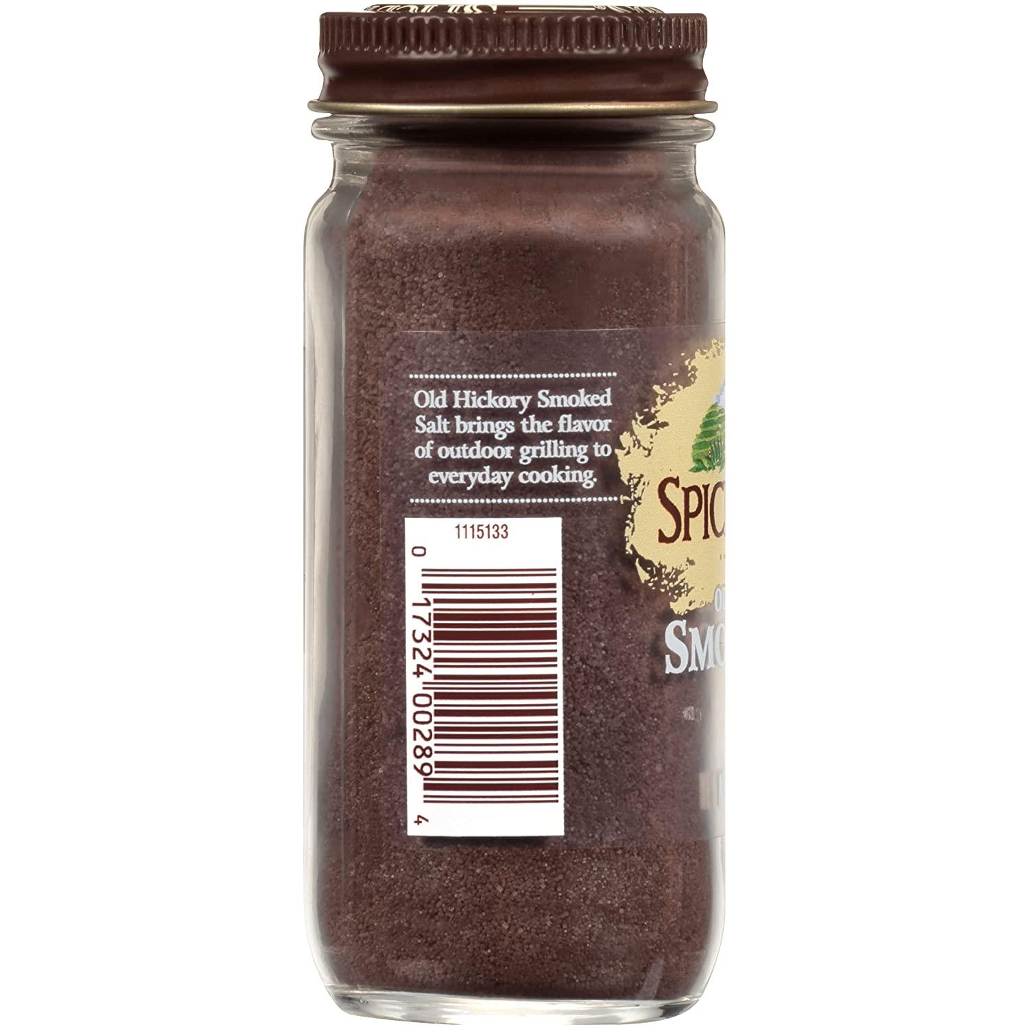 Spice Islands Old Hickory Smoked Salt 4.8oz - Premium Smoked Sea Salt ...