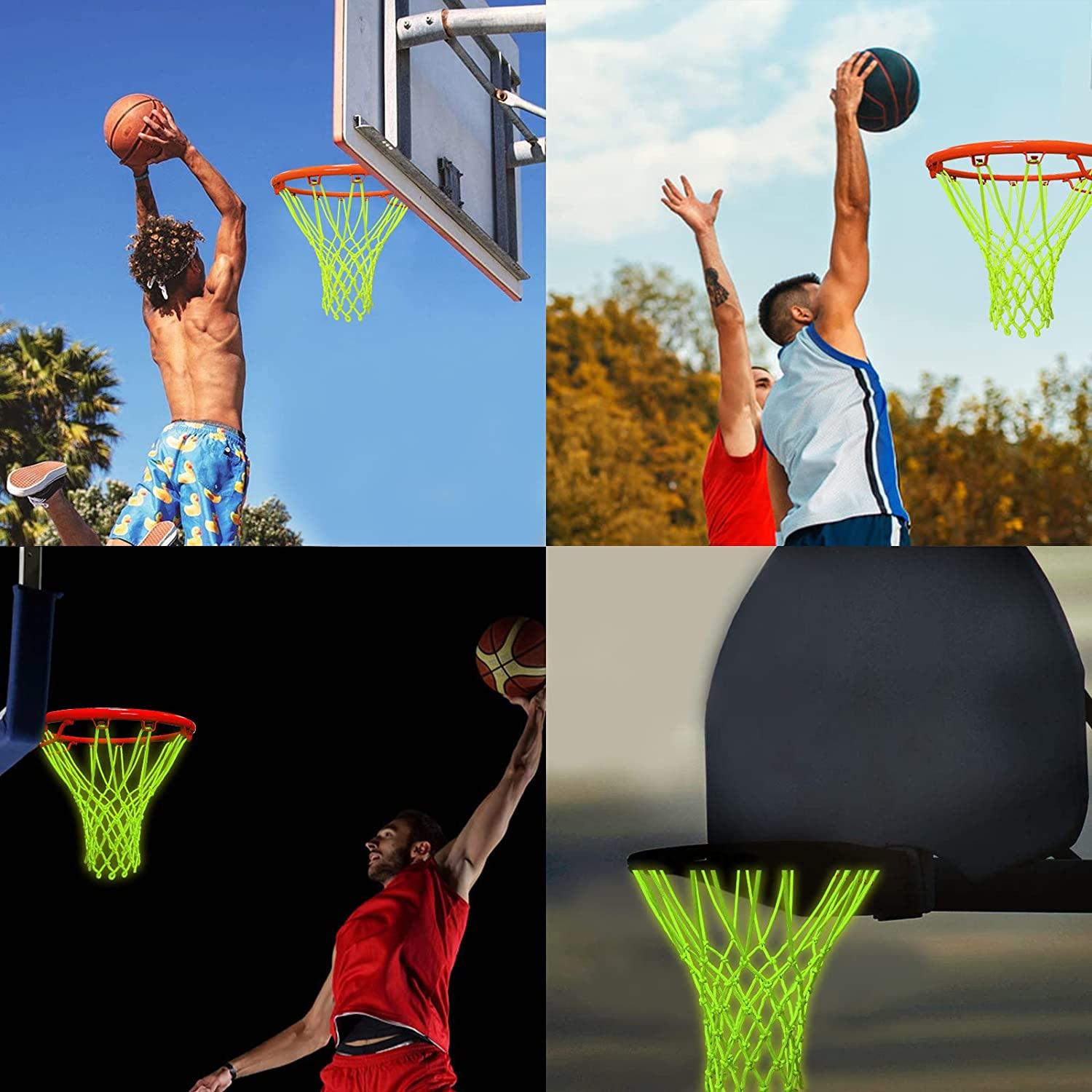 Luminous Nightlight Basketball Net - Portable Sun Powered Outdoor ...