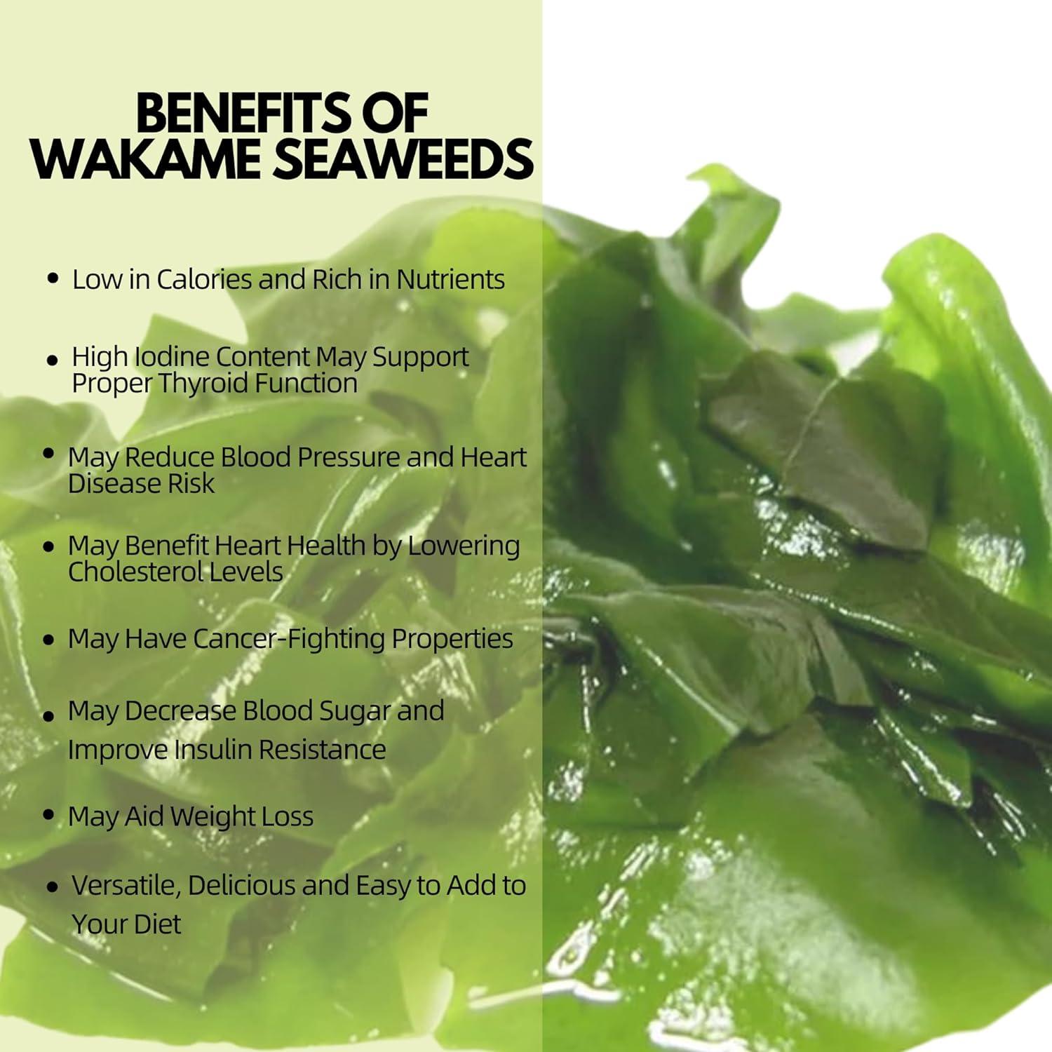 Wakame Natural Dried Seaweed 50g (Pack of 2) | Korean Fresh Dried Seaweed