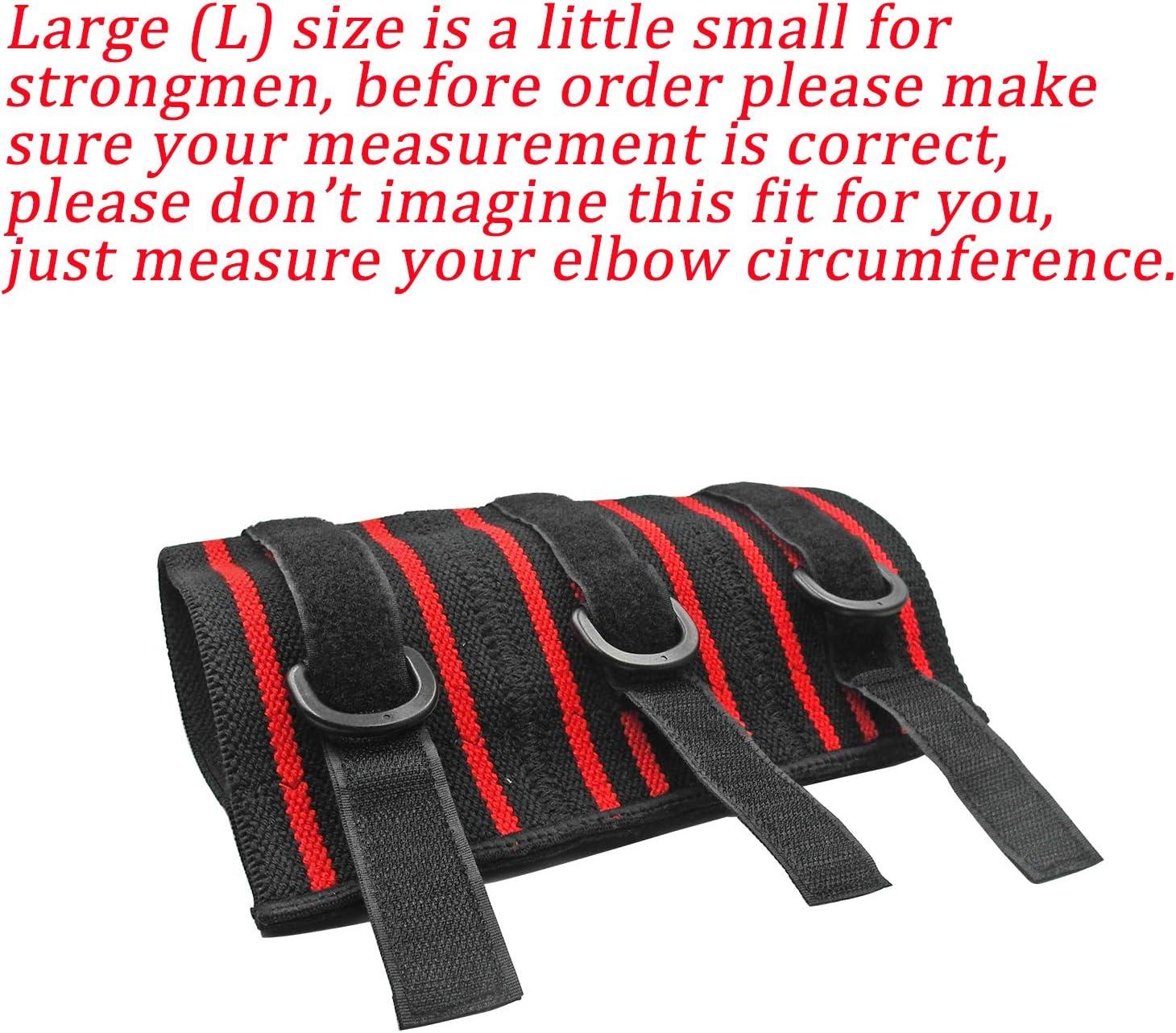 Adjustable Elbow Sleeve 1 Pair for Powerlifting and Weightlifting ...