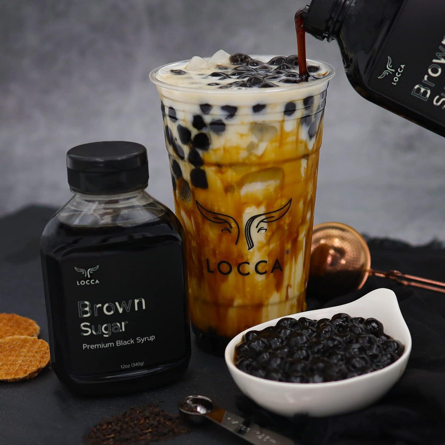 Brown Sugar Boba Tea Kit with Boba Pearls - Bubble Tea Syrup and Pearls ...